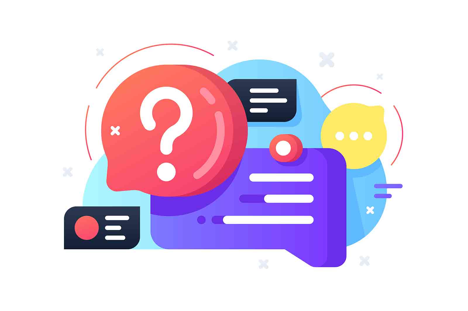 Question And Answer Illustration Kit8